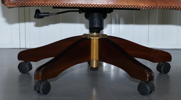 Lovely Chesterfield Presidents High Back Brown Leather Directors ...