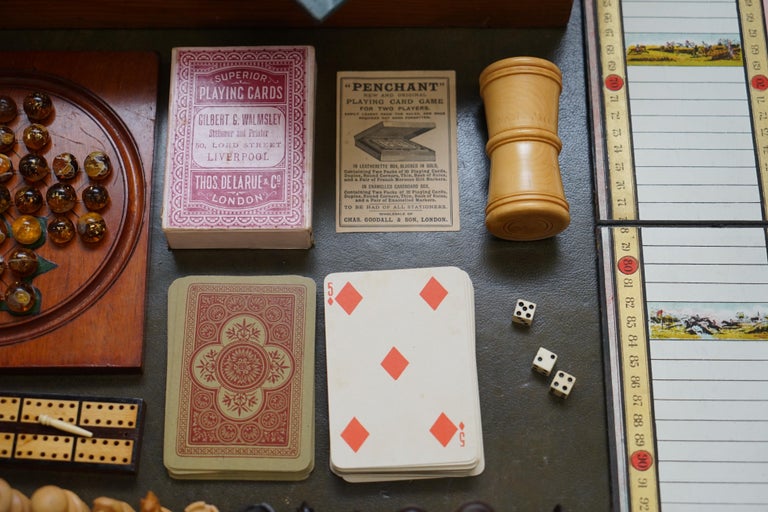 Lovely circa 1890 Victorian Hardwood Games Compendium Chess Horse ...
