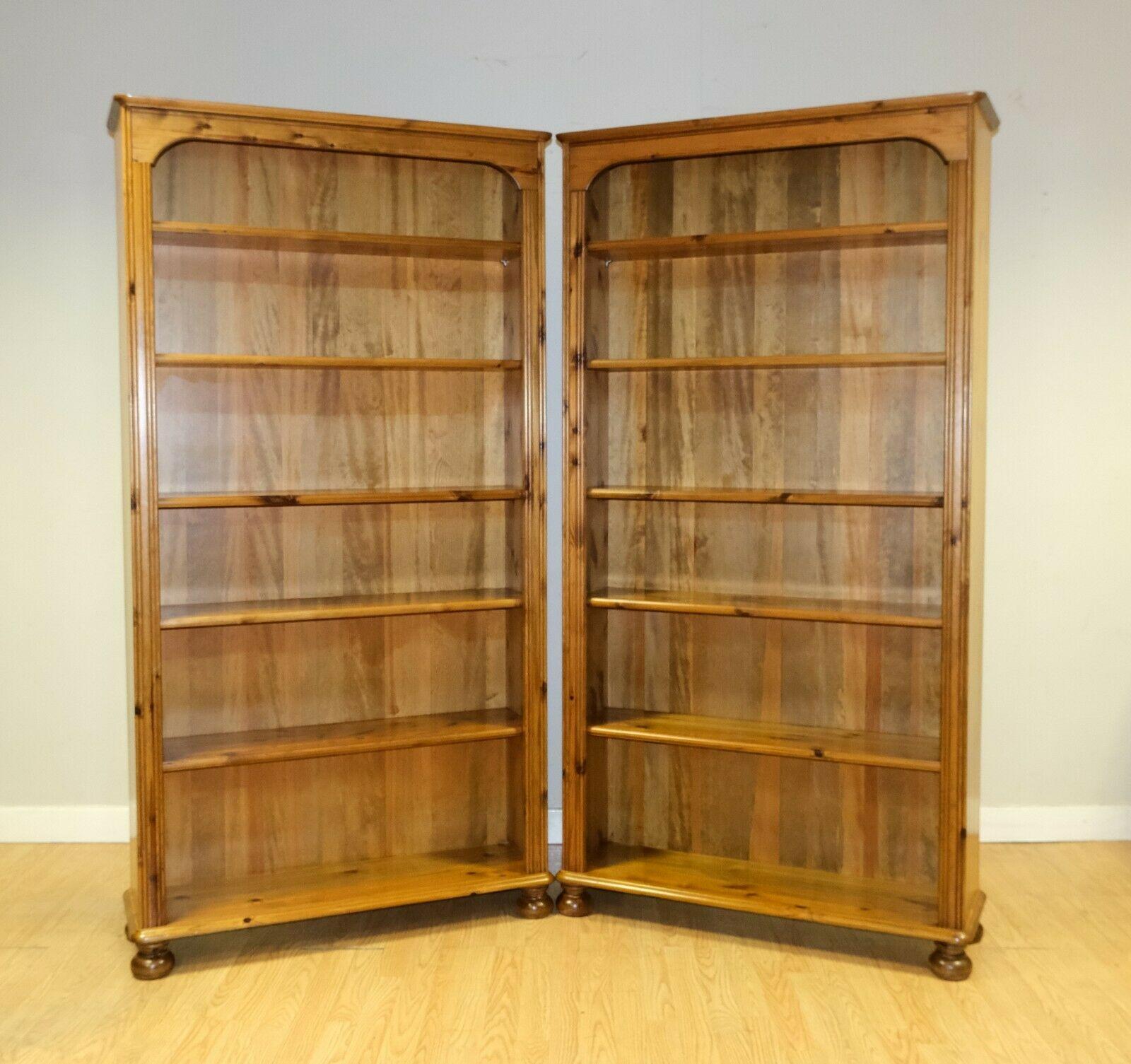 Lovely Ducal Victoria Collection Pine Bookcases with Adjustable Shelves ...