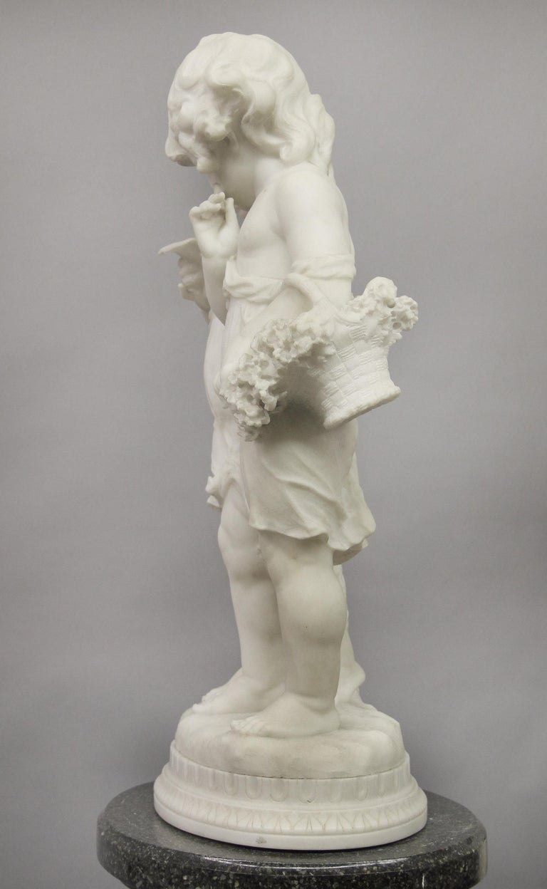 Lovely Early 20th Century Italian Carrara Marble Sculpture by ...