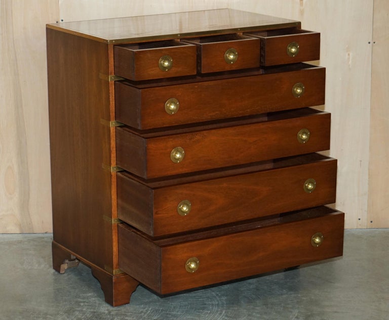 Lovely Harrods Kennedy Military Campaign Full Sized Chest of Drawers ...
