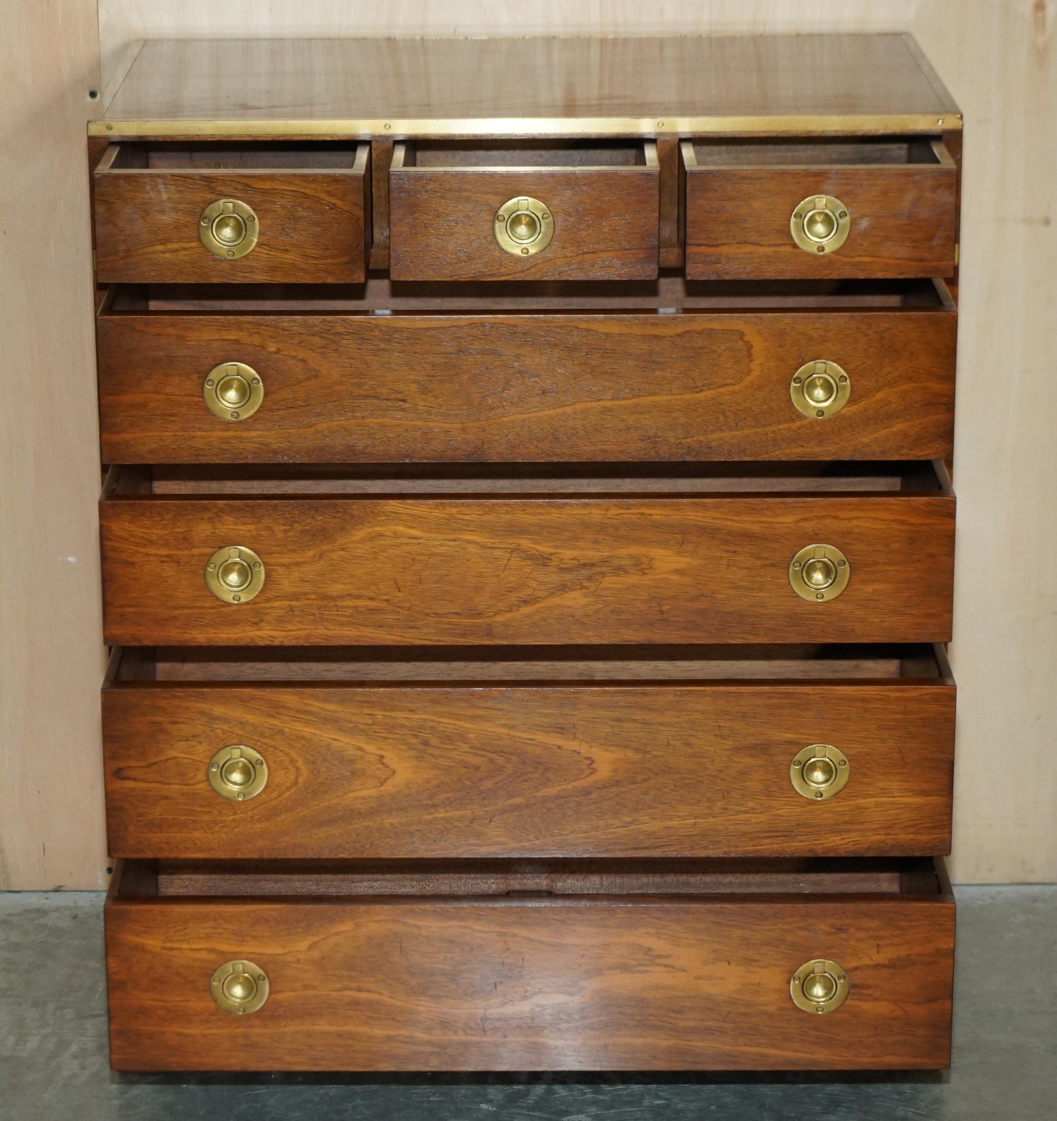 Lovely Harrods Kennedy Military Campaign Full Sized Chest of Drawers ...