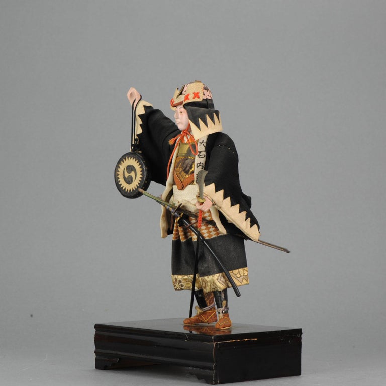 Lovely Japanese Ningyo Doll, Tanaka Doll, Samurai Warrior, 19th-20th ...