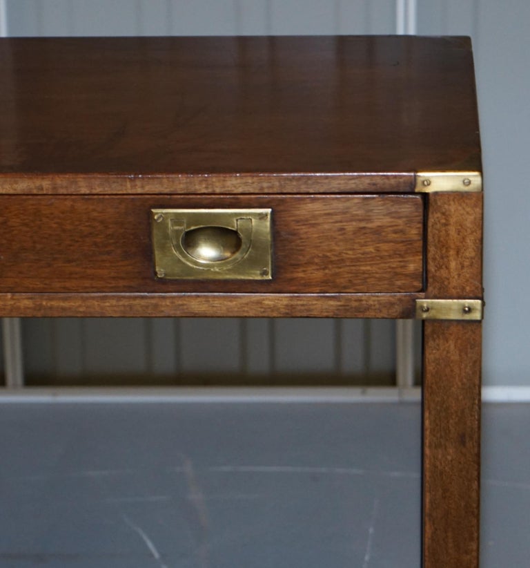 Lovely Kennedy Harrods Military Campaign Style Mahogany Console Table ...
