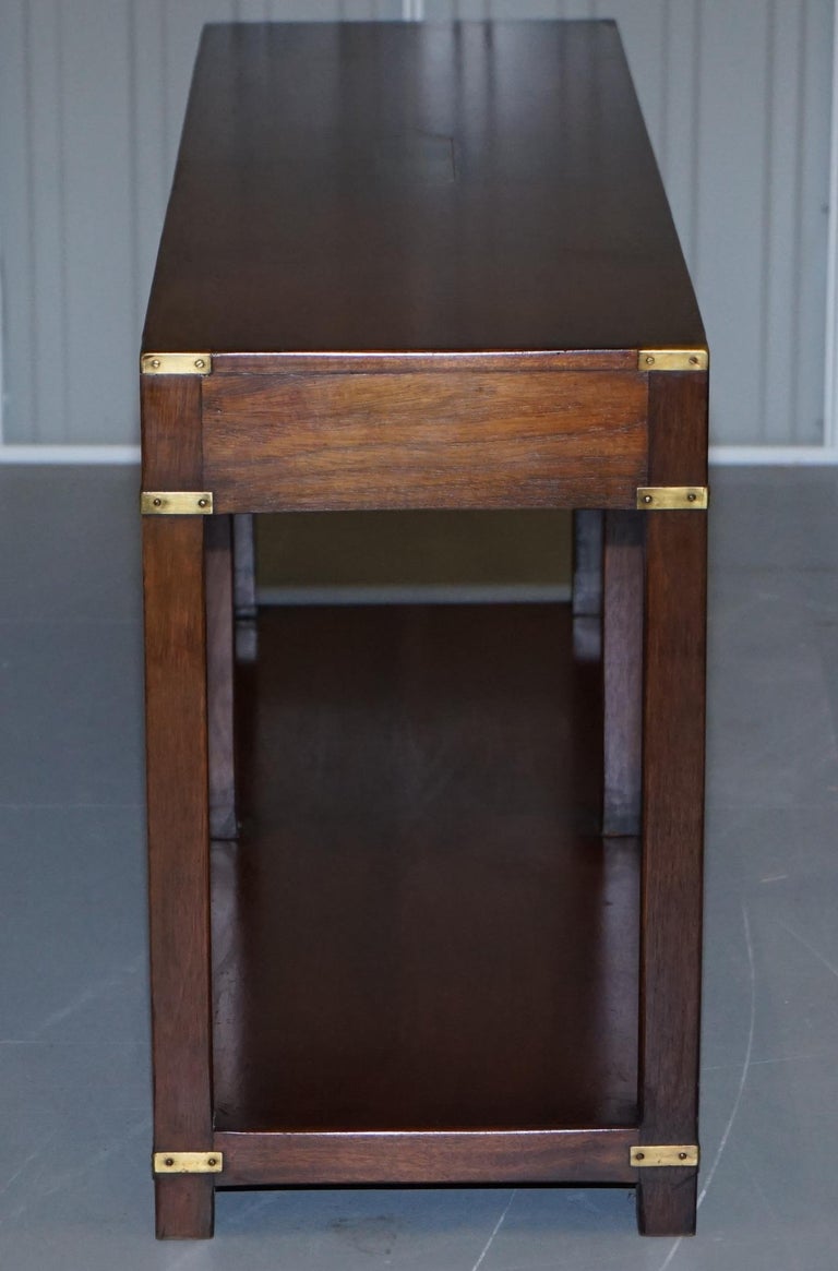 Lovely Kennedy Harrods Military Campaign Style Mahogany Console Table ...