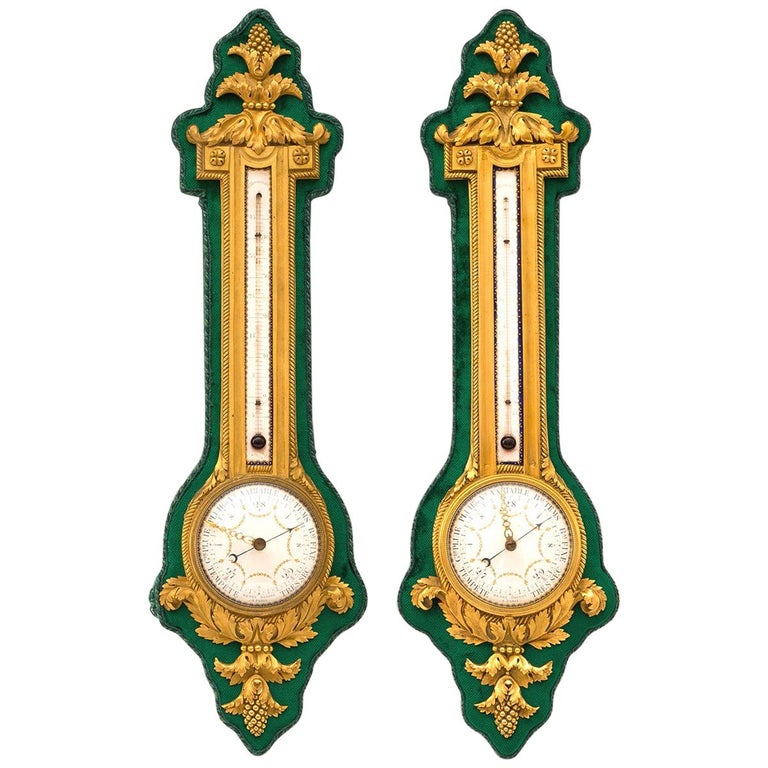 Louis XVI Style Barometers and Thermometers by H. Dasson, France, Circa ...