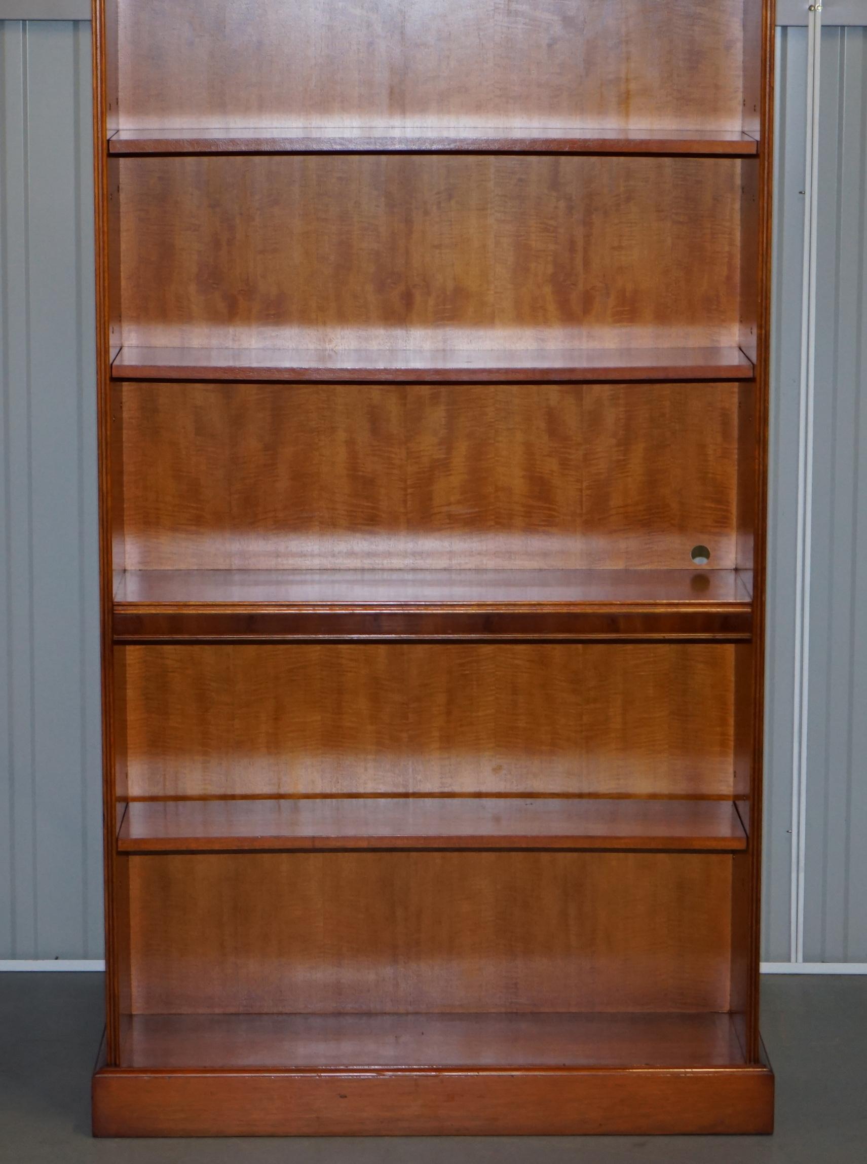 Lovely Matching Pair of Bradley Library Bookcases with Height ...