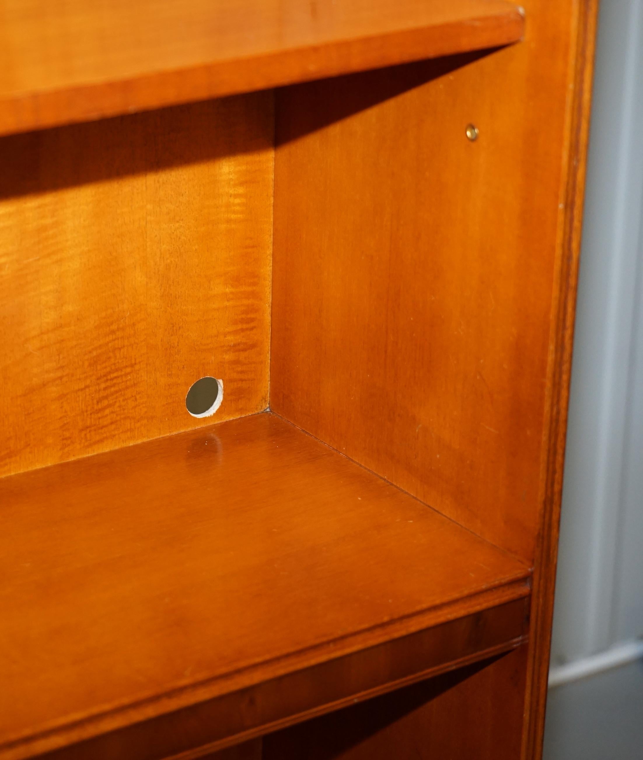 Lovely Matching Pair of Bradley Library Bookcases with Height ...