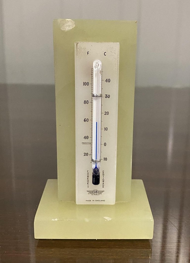Lovely Mid-Century Modern SB Onyx Barometer Shortland Brown Made in ...