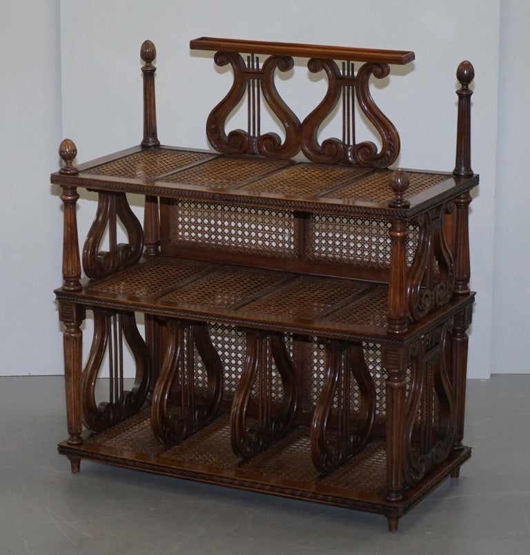 Lovely Musically Inspired French Walnut Étagère Bookcase Whatnot ...