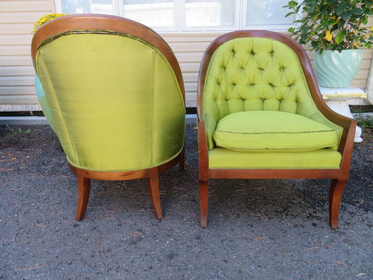Lovely Pair 60s Classical Spoon Back Chairs Mid-Century Modern For Sale ...
