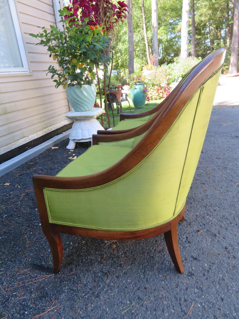Lovely Pair 60s Classical Spoon Back Chairs Mid-Century Modern For Sale ...