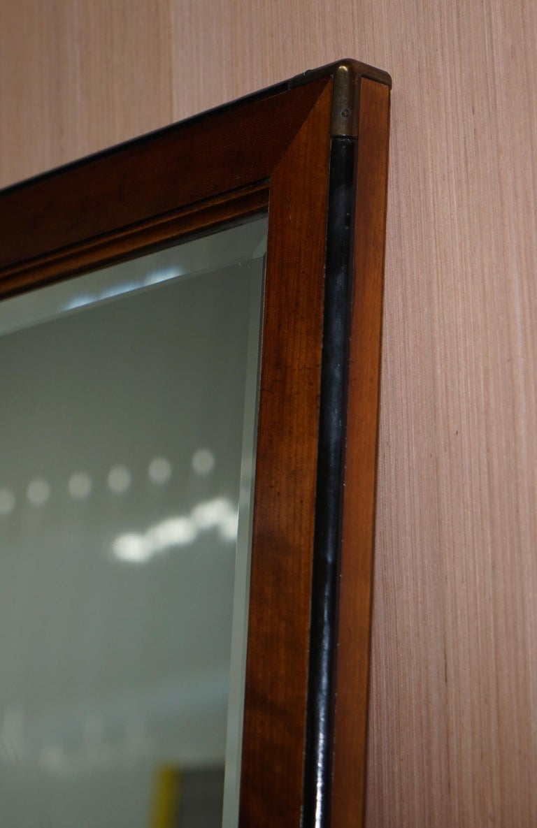 Lovely Pair of Tall Vintage Military Campaign Style Wall Mirrors ...