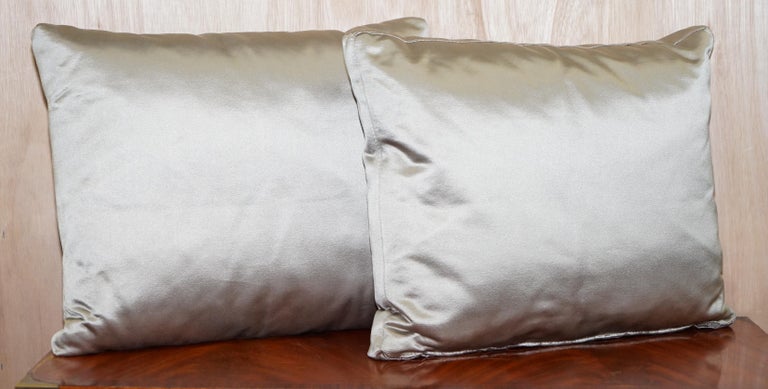 Lovely Pair of Large Silver Scatter Cushions from Fendi Sofa Luxury ...