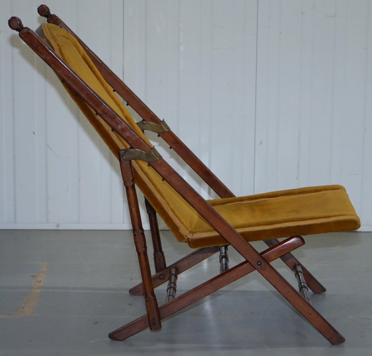 Lovely Rare Victorian 1890 Military Campaign Folding Armchair Very ...