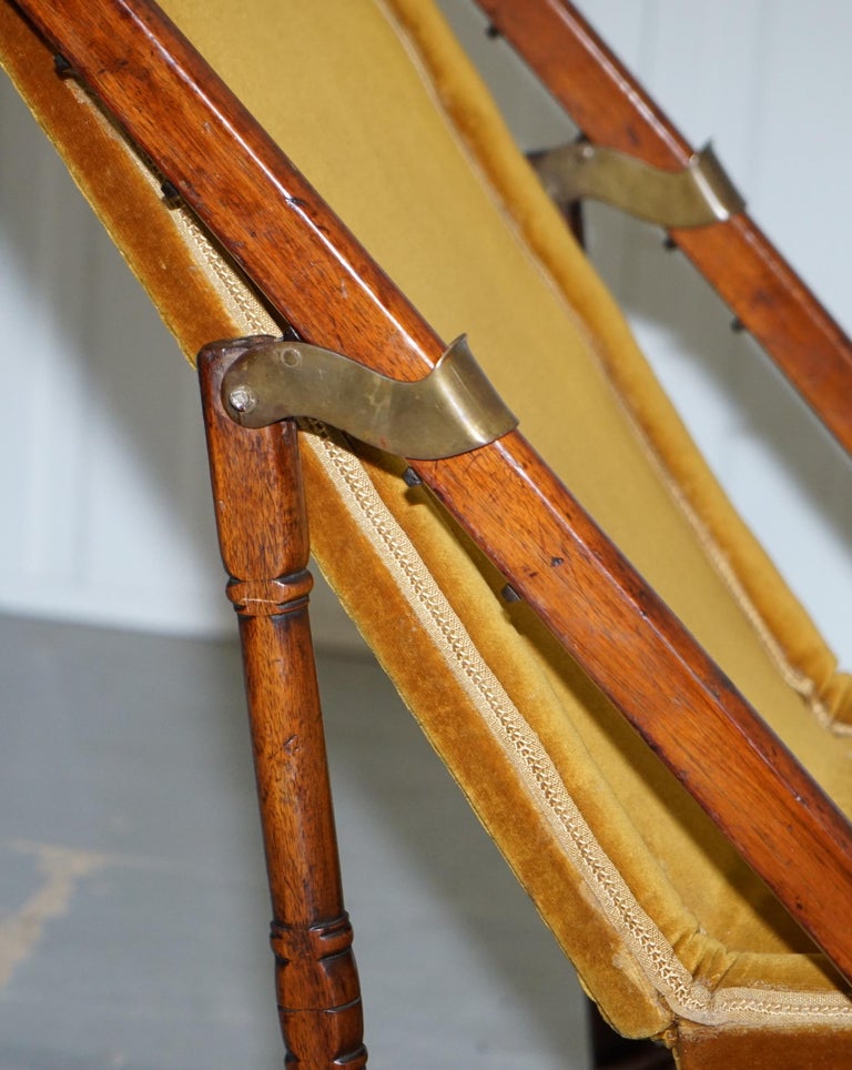 Lovely Rare Victorian 1890 Military Campaign Folding Armchair Very ...
