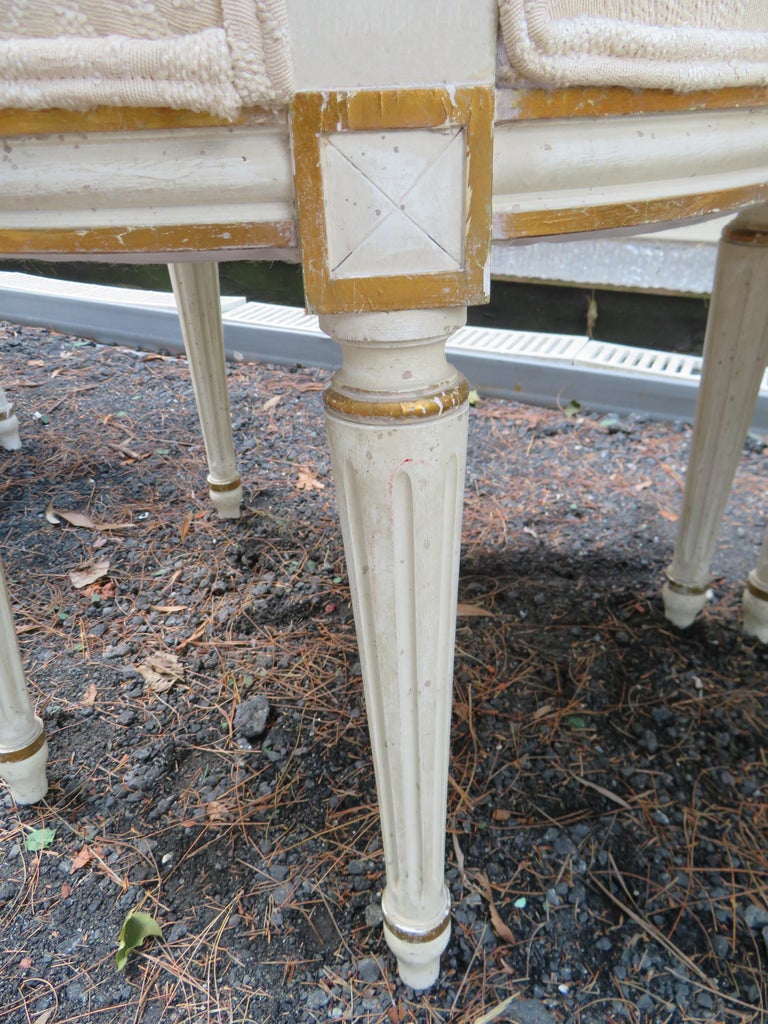 Lovely Set 8 Dorothy Draper style Fluted Leg Dining Chairs Hollywood ...