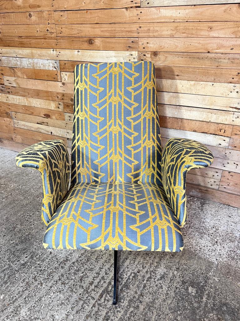 Lovely Shaped Dutch Retro 1950's Swan Arm Chair Unusual Shape Newly ...