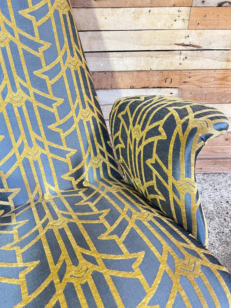 Lovely Shaped Dutch Retro 1950's Swan Arm Chair Unusual Shape Newly ...