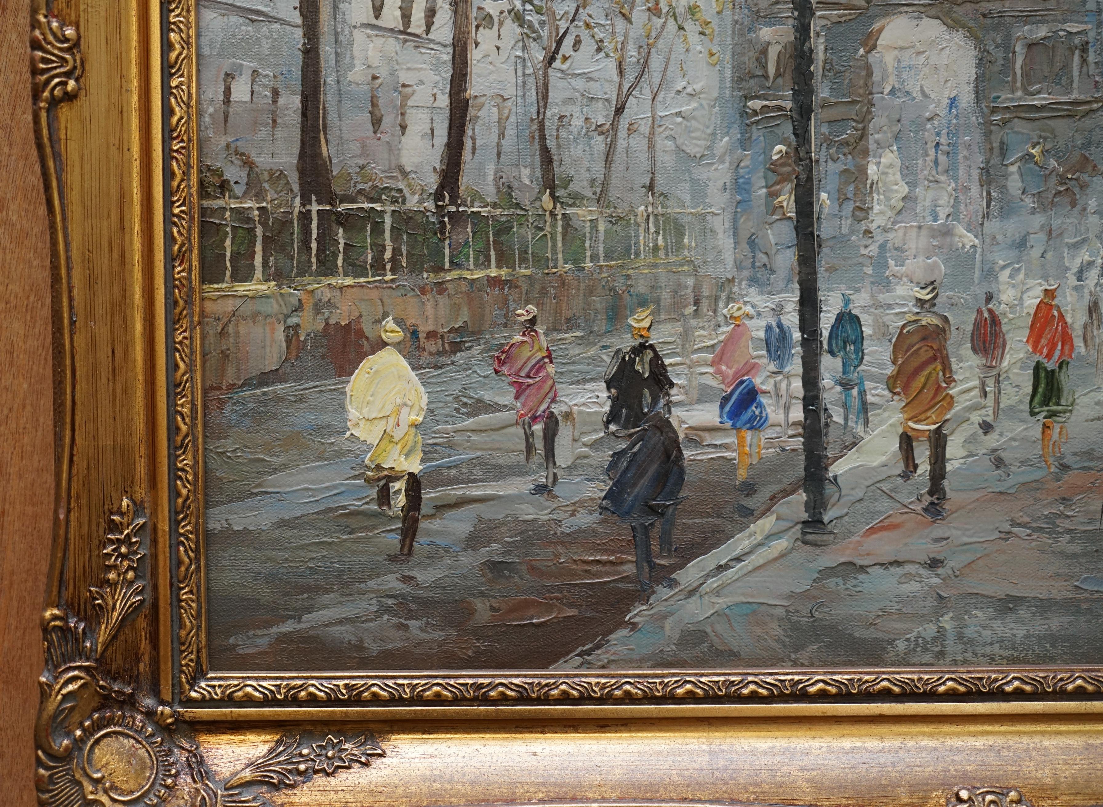 Lovely Signed Pierre Oil Painting of a French Paris Arc De Triomphe ...