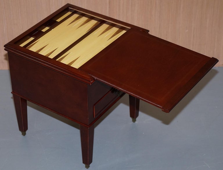 Lovely Small Games Table Metamorphic Chess Backgammon Board Sliding Top ...