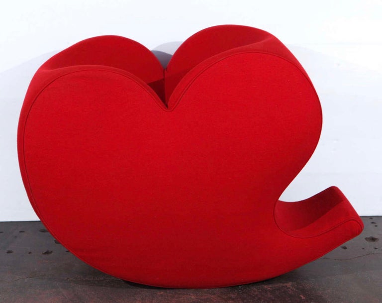 Lovely Soft Heart Rocking Chair by Ron Arad, Moroso at 1stDibs