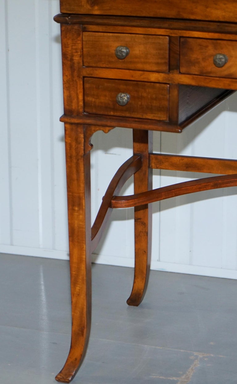 Lovely Theodore Alexander Campaign Fold Out Desk Writing Table Leather ...