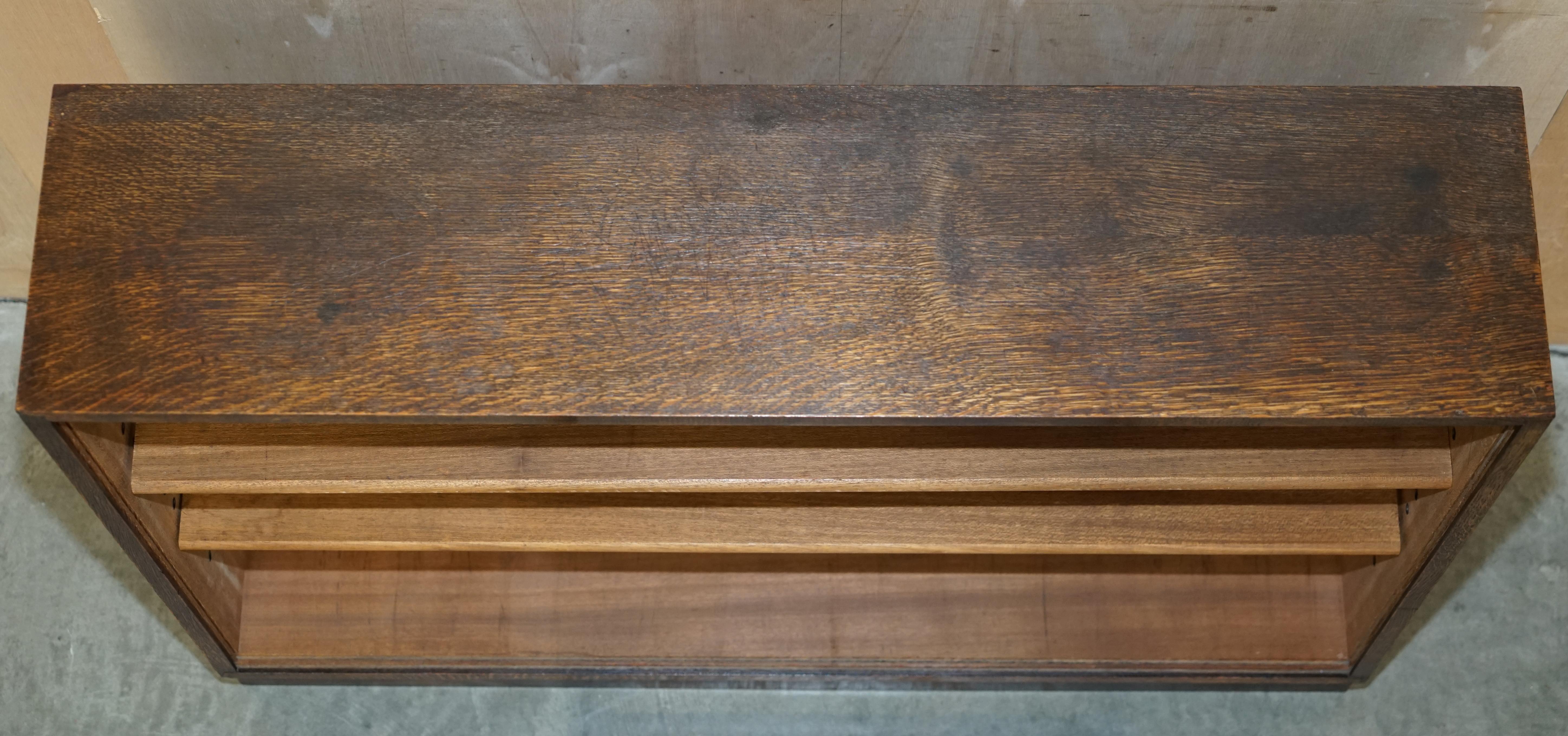Lovely Vintage circa 1950s Mid-Century Modern Oak Dwarf Open Library ...
