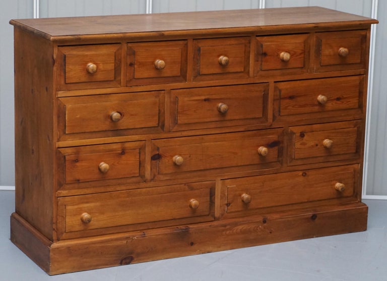 Lovely Vintage Farmhouse Pine Sideboard Sized Bank or Chest of ...