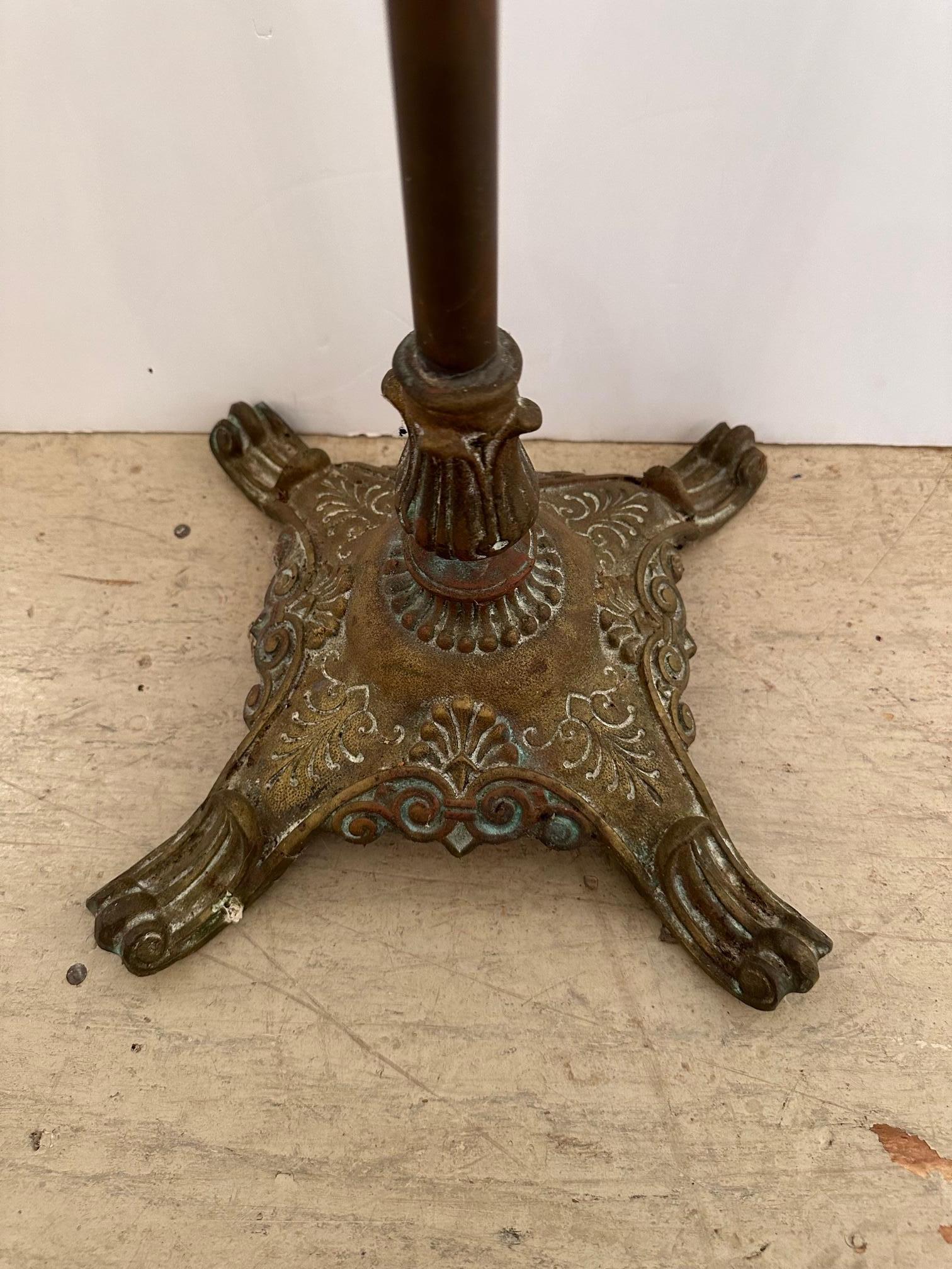 Lovely Vintage Weathered Cast Brass Music Stand For Sale at 1stDibs ...