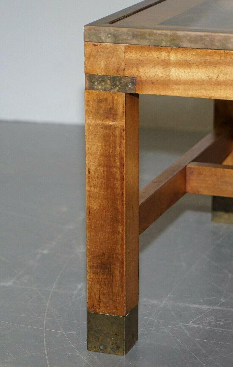 Lovely Vintage World Map Coffee Table in the Military Campaign Style ...