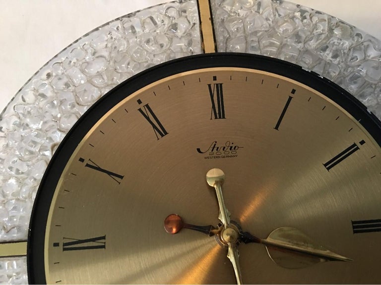 Lovely Wall Clock 1960s with Bubble Glass Surrounding in W.Germany ...