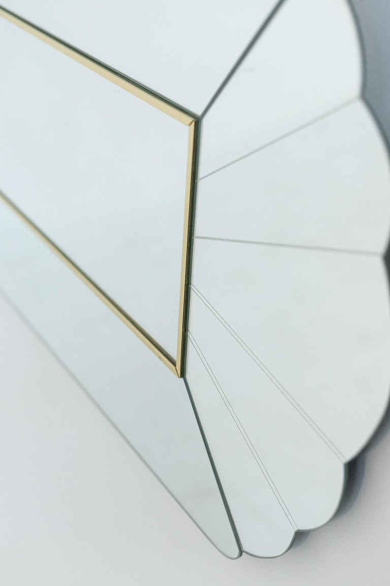 Lovely Wall Mirror by Alain Delon for Maison Jansen For Sale at 1stDibs