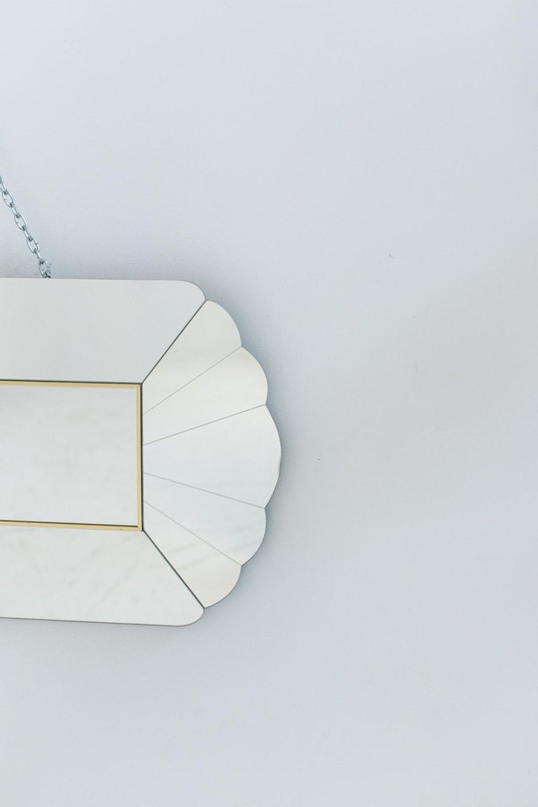 Lovely Wall Mirror by Alain Delon for Maison Jansen For Sale at 1stDibs