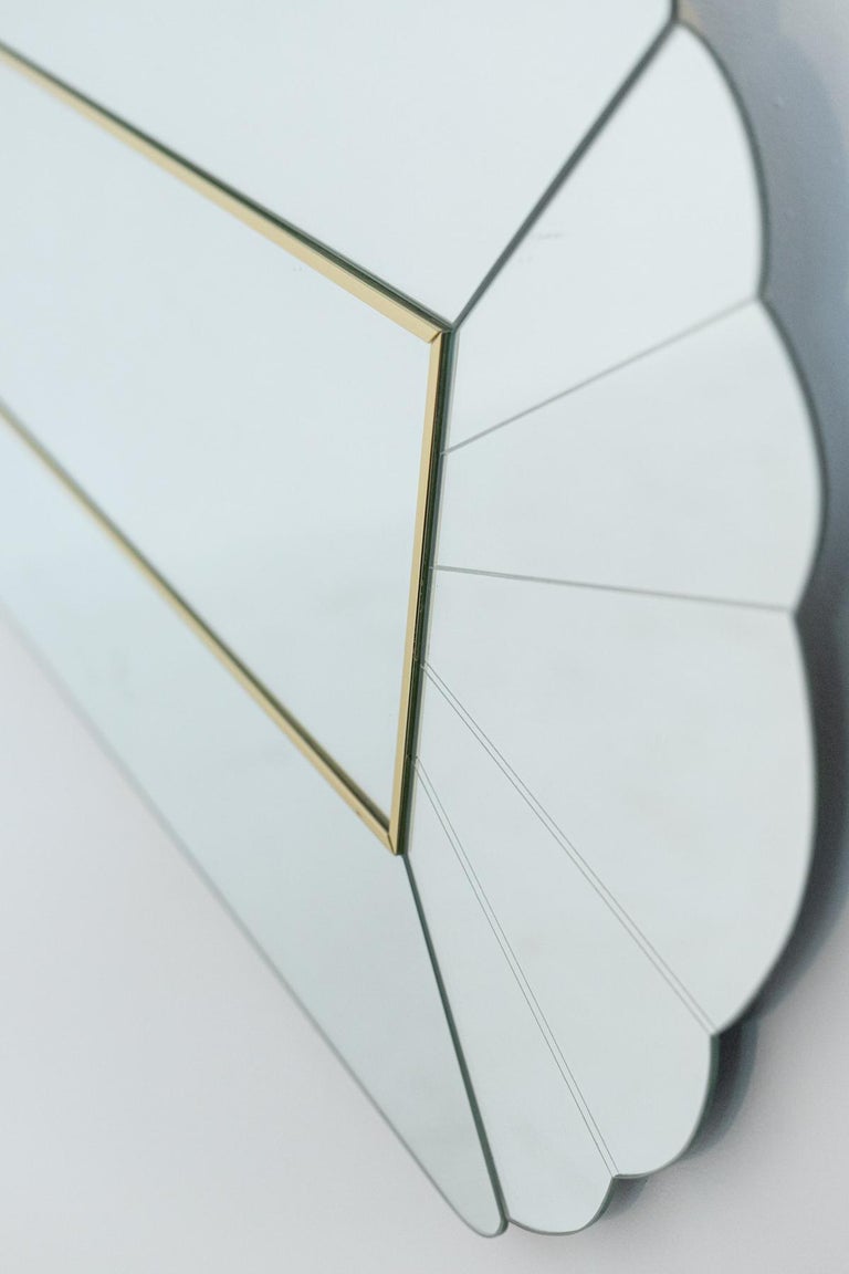 Lovely Wall Mirror by Alain Delon for Maison Jansen For Sale at 1stDibs