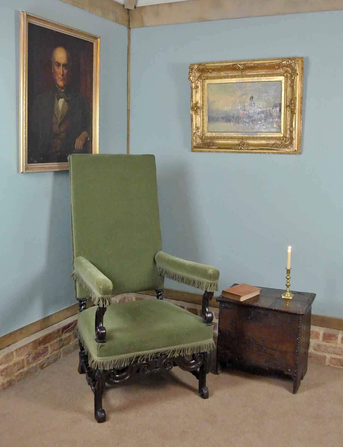 Lovely William and Mary Period Oak Armchair, c. 1690 For Sale at 1stDibs