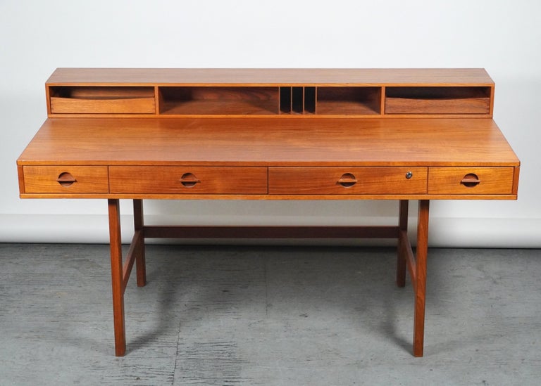 Lovig Danish Fliptop Executive Desk circa 1970s by Peter Lovig Nielsen ...