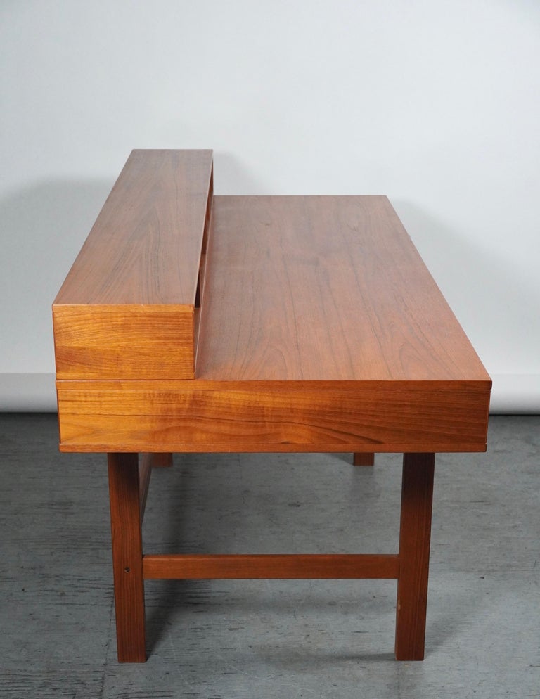 Lovig Danish Fliptop Executive Desk circa 1970s by Peter Lovig Nielsen ...