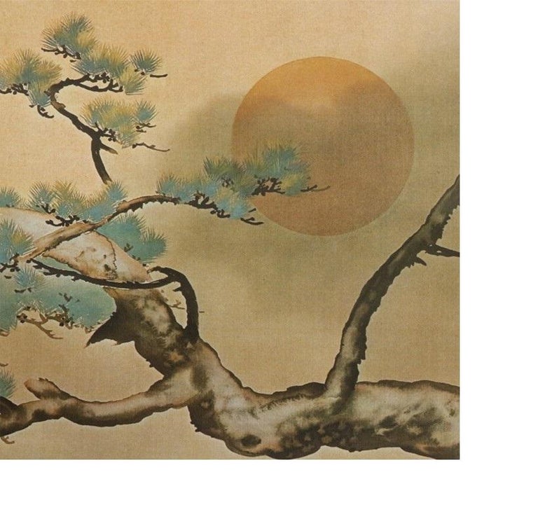 Lovley Nihonga Scene Meiji Period Scroll Apan Artist Kanzan Shimomura ...