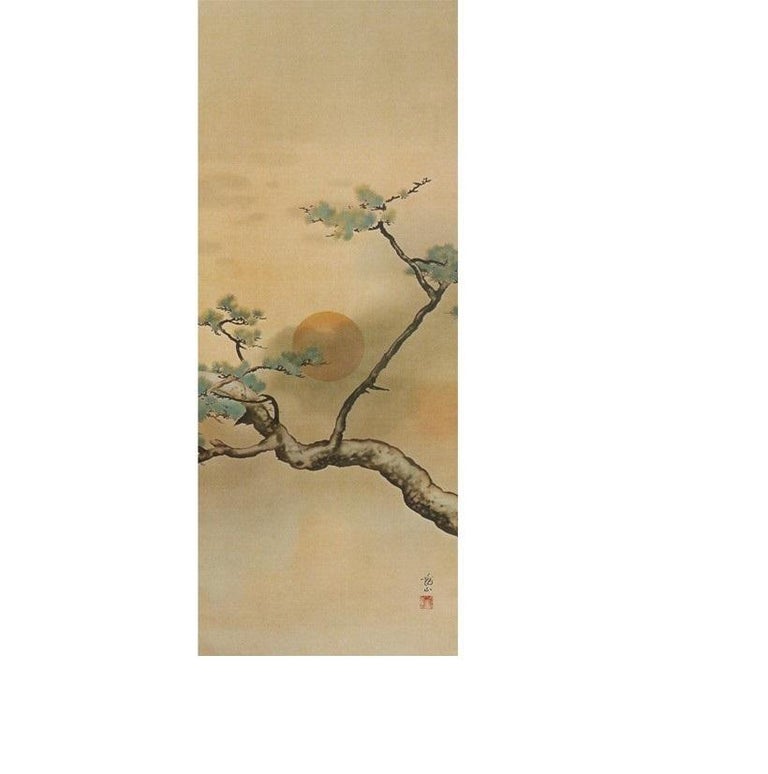 Lovley Nihonga Scene Meiji Period Scroll Apan Artist Kanzan Shimomura ...