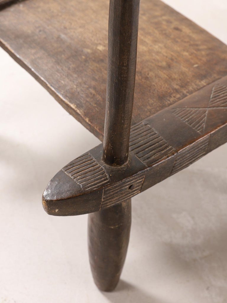 Low African Senufo Chair For Sale at 1stDibs