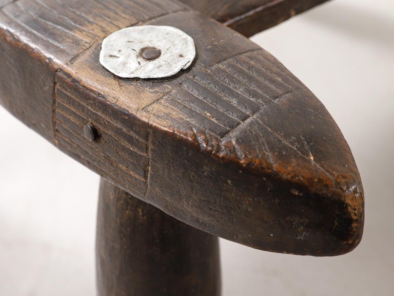 Low African Senufo Chair For Sale at 1stDibs