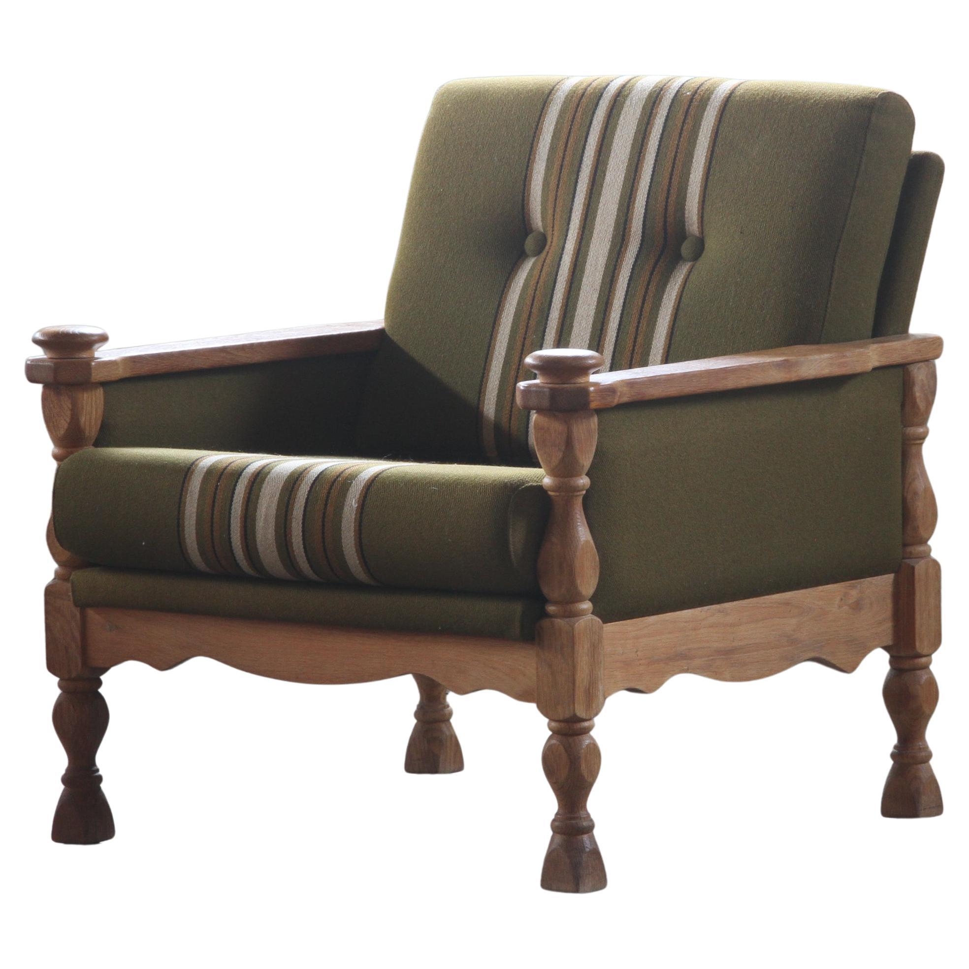 Low back Lounge Chair in Oak attributed to Henning Kjærnulf For Sale at ...