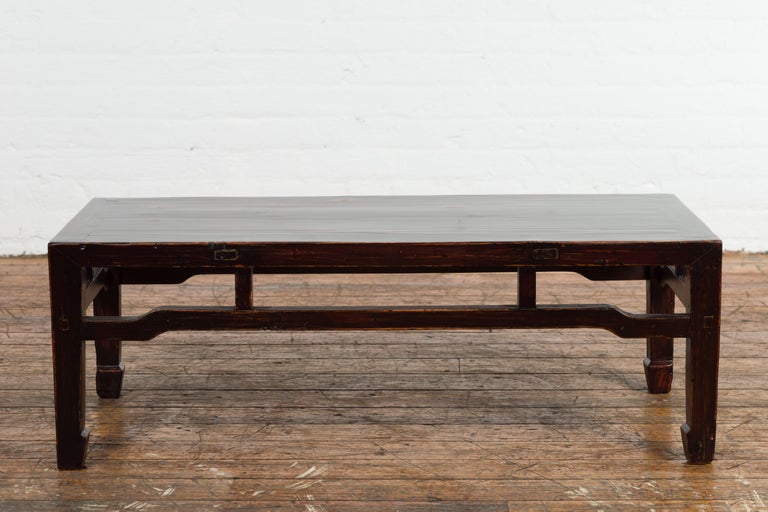 Low Qing Dynasty Table with Reddish Brown Custom Lacquer For Sale at ...