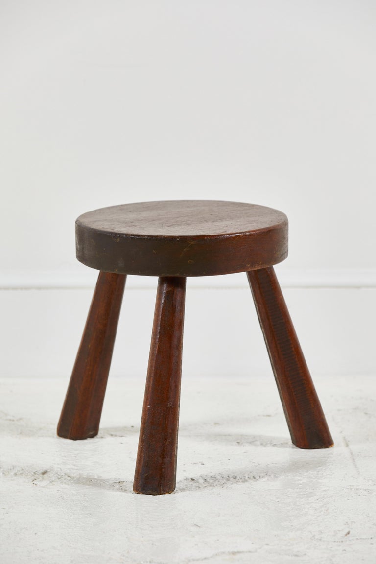 Low French Round Stool at 1stDibs