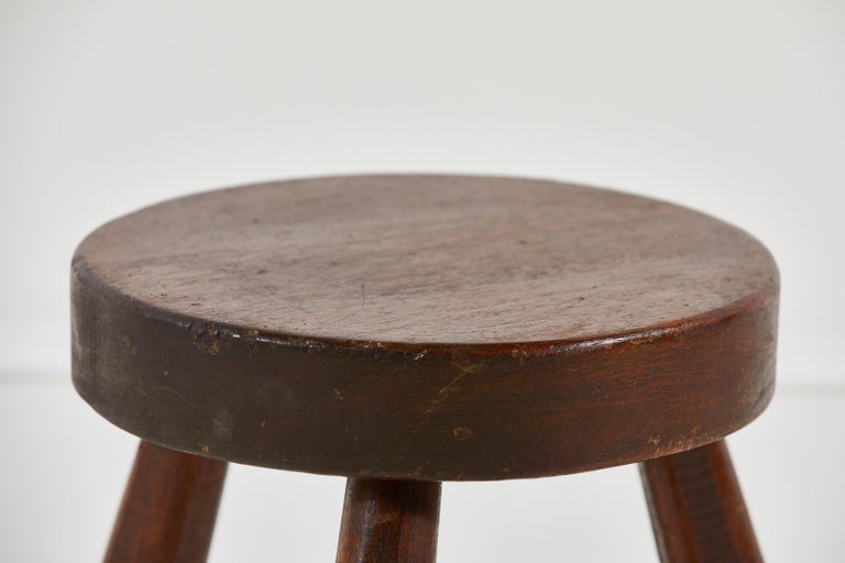 Low French Round Stool at 1stDibs