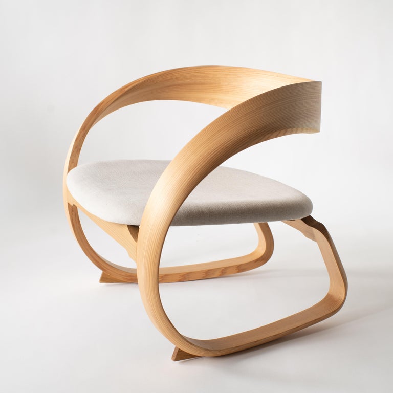 Low rocking Chair Japanese Modern Style Bentwood Chair For Sale at ...