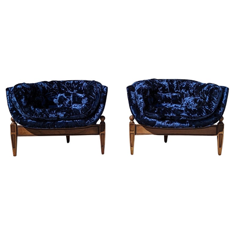 Low Profile Lounge Chairs by Castro Convertibles Circa 1960s Mid ...