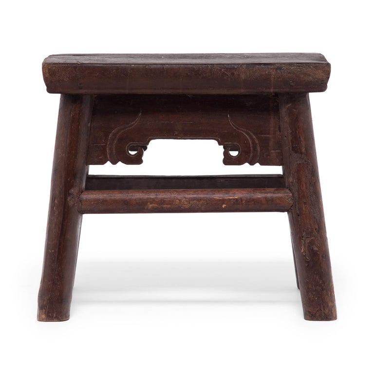 Low Provincial Chinese Stool, c. 1850 at 1stDibs
