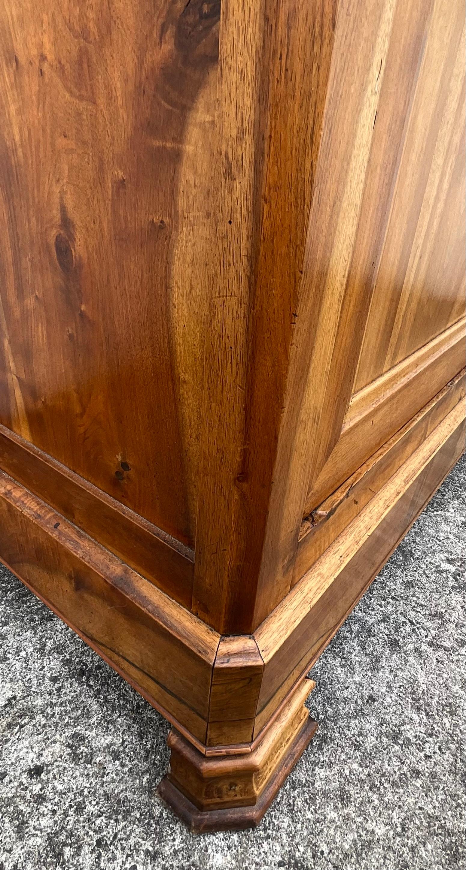 Low Sideboard In Solid Walnut, Late 19th Century Louis Philippe For Sale at 1stDibs